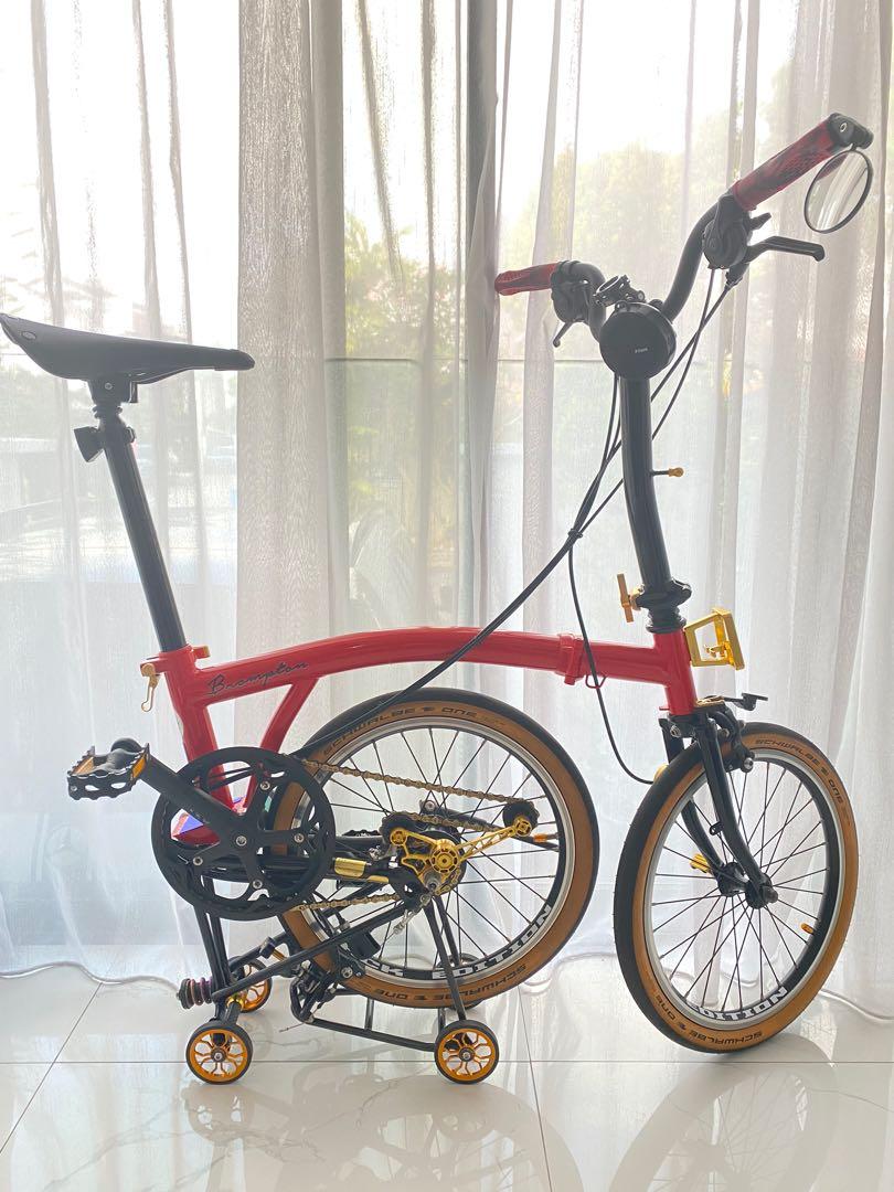 Brompton Rocket Red Black Edition, Sports Equipment, Bicycles & Parts ...