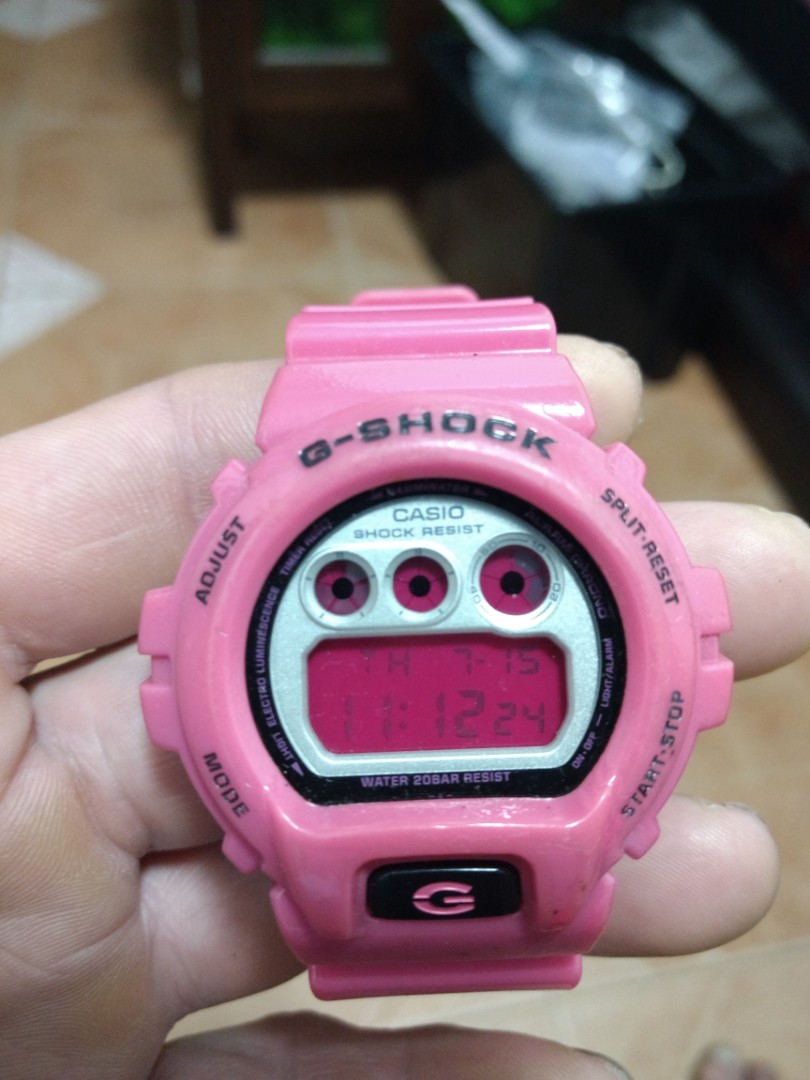 Casio g shock Gshock dw6900 CS pink, Men's Fashion, Watches ...