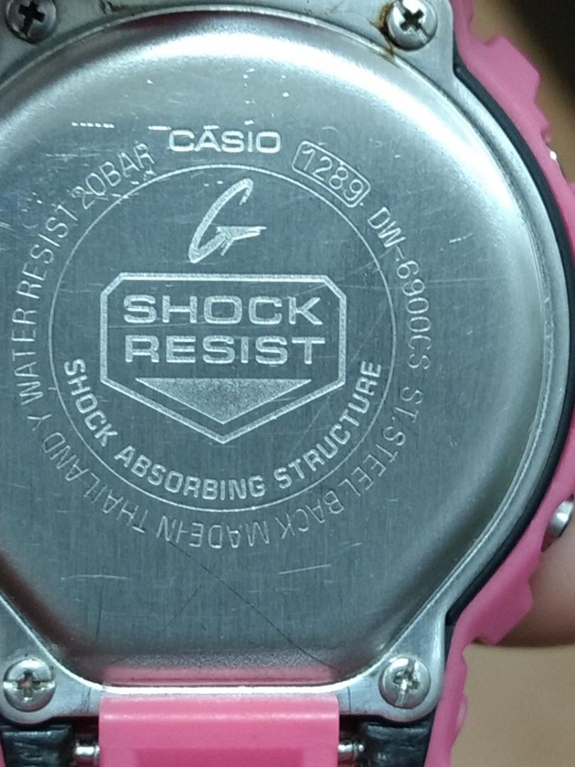 Casio g shock Gshock dw6900 CS pink, Men's Fashion, Watches ...