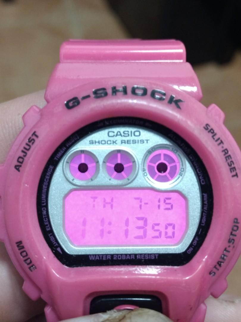 Casio g shock Gshock dw6900 CS pink, Men's Fashion, Watches ...
