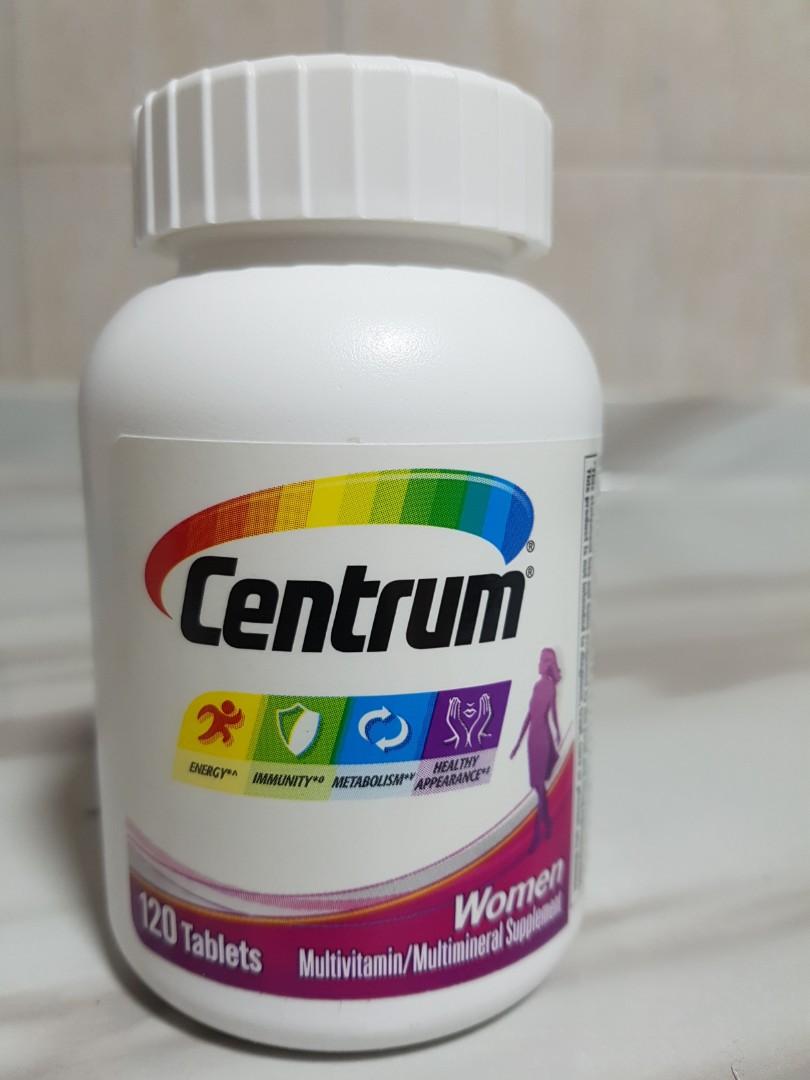 Centrum Multivitamin for Women 120 tablets, Health & Nutrition, Health ...