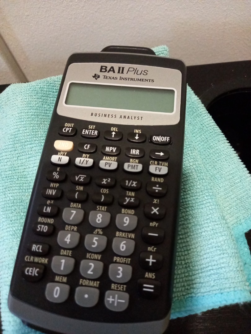 CFA approved_texas instruments ba ii plus professional calculator, Hobbies & Toys, Stationery ...