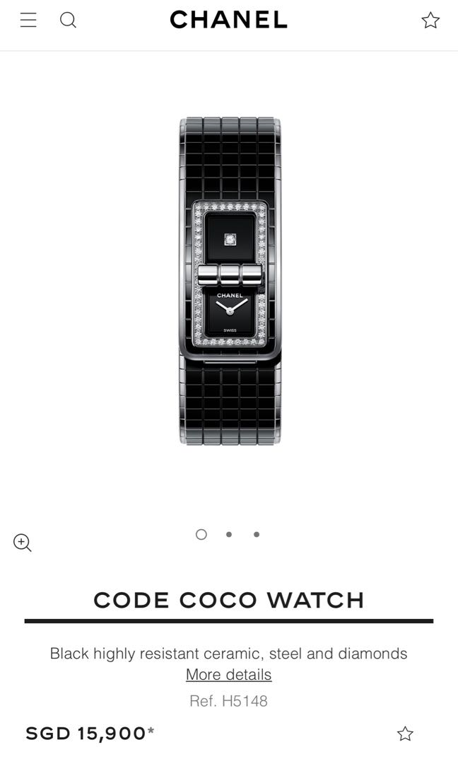 Chanel Coco Watch, Women's Fashion, Watches & Accessories, Watches on ...