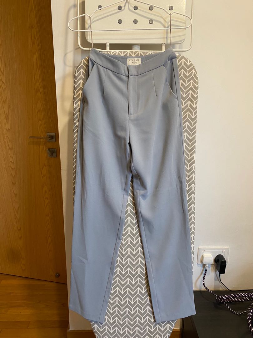 Collate the Label Pants in Dusty Blue, Women's Fashion, Bottoms, Other ...