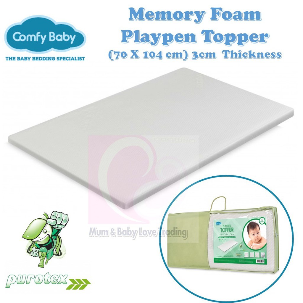 Comfy Baby Memory Foam Playpen / Crib Topper, Babies & Kids, Baby ...
