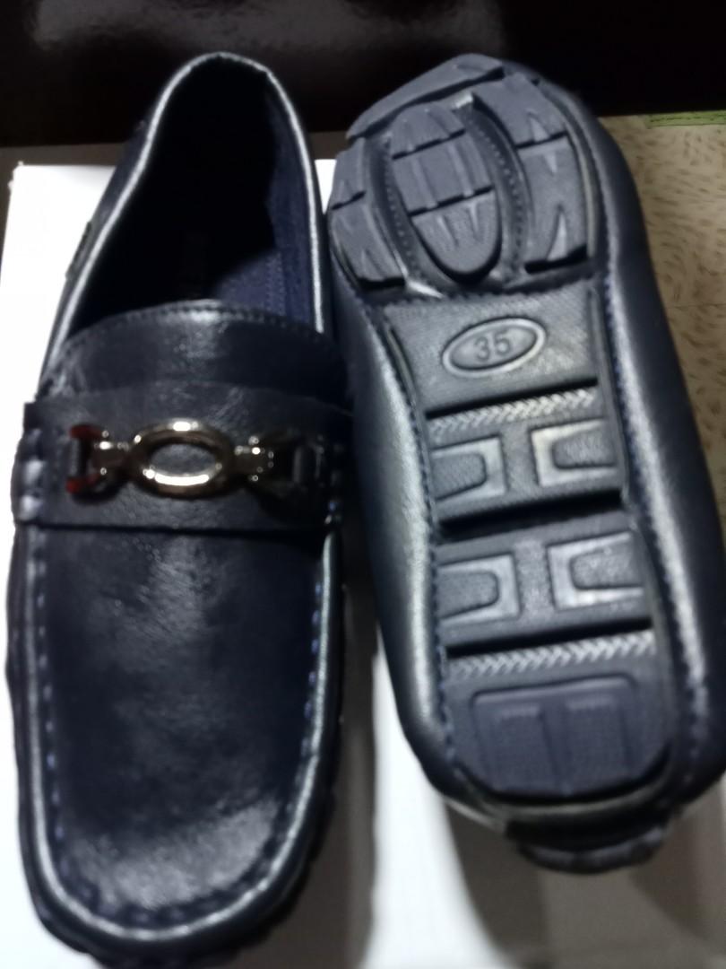 Dark blue leather shoes, Men's Fashion, Footwear, Dress Shoes on Carousell