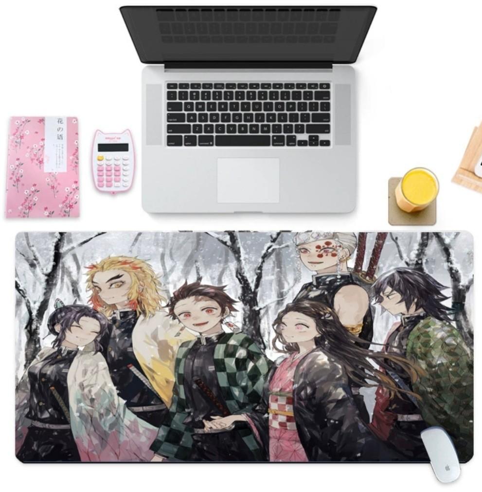 Desktop Laptop Keyboard Table Mat /Big Mouse Pad Kimetsu No Yaiba Demon ...