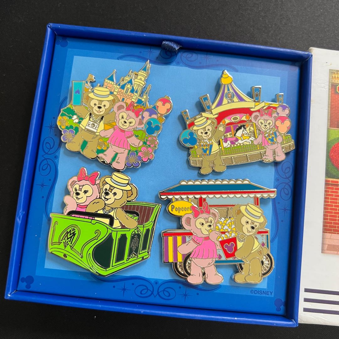 Disney Duffy and Shellie May Enamel Pins - Hong Kong Disneyland (Land ...