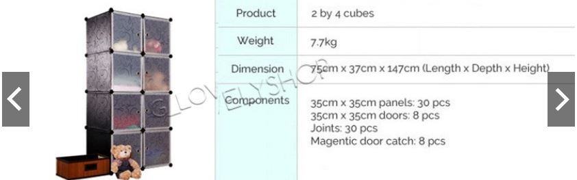 DIY Modular Cube Storage Cabinet System Rack Shelf Wardrobe Box Storage ...
