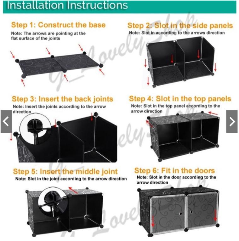 DIY Modular Cube Storage Cabinet System Rack Shelf Wardrobe Box Storage ...