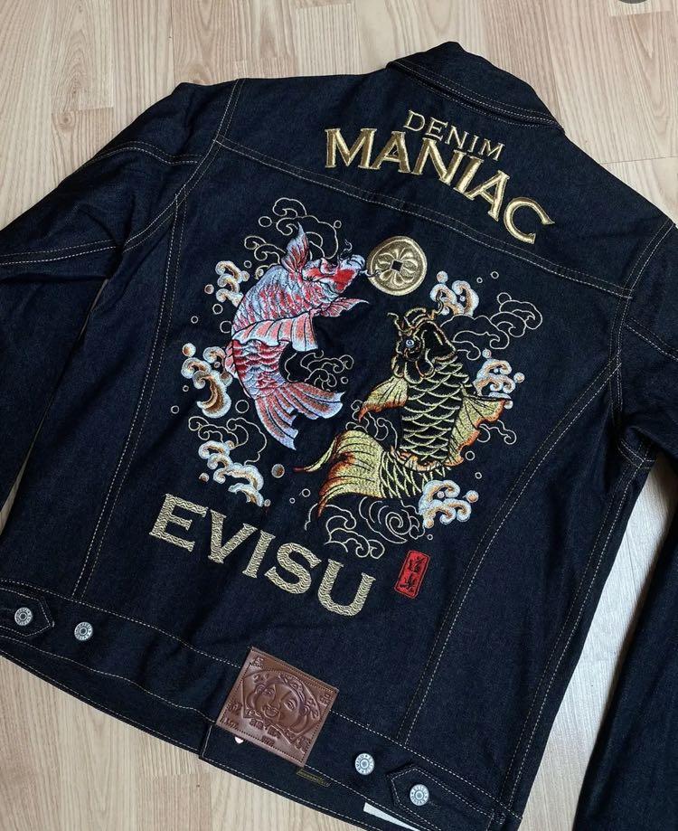 Evisu Denim Jacket, Women's Fashion, Coats, Jackets and Outerwear on ...