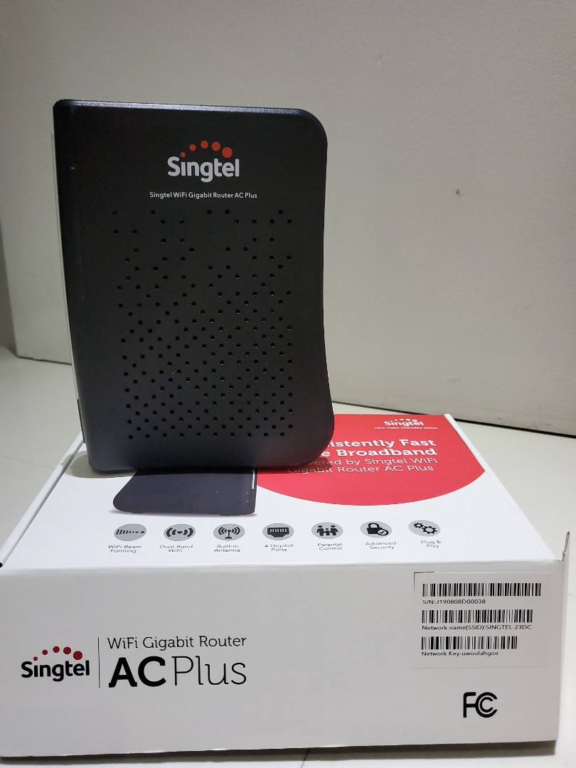 (FOC) Singtel Router, Computers & Tech, Parts & Accessories, Networking ...