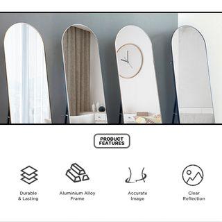 Heim Forrest Walnut Full Length Standing Mirror and Clothing, Furniture ...