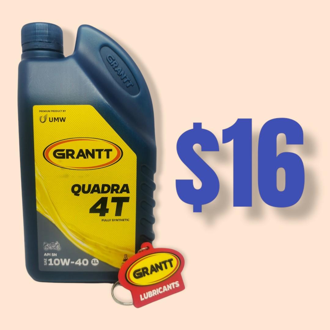 Grantt Quadra Fully-Synthetic 10W-40 1L Motorcycle Engine Oil ...