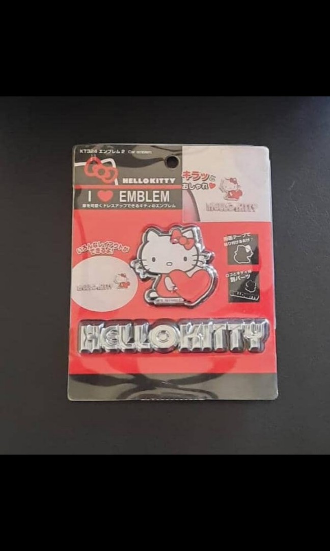 HELLO KITTY EMBLEM, Auto Accessories on Carousell