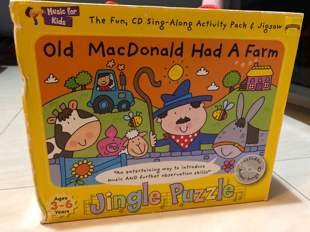 Jingle Puzzle - Old MacDonald Had A Farm, 興趣及遊戲, 玩具 & 遊戲類 - Carousell