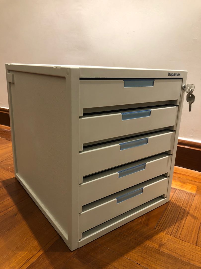 Kapamax 5層 A4 文件柜 (有鎖), 傢俬＆家居, 傢俬, 櫃子、組合櫃及置物架 - Carousell