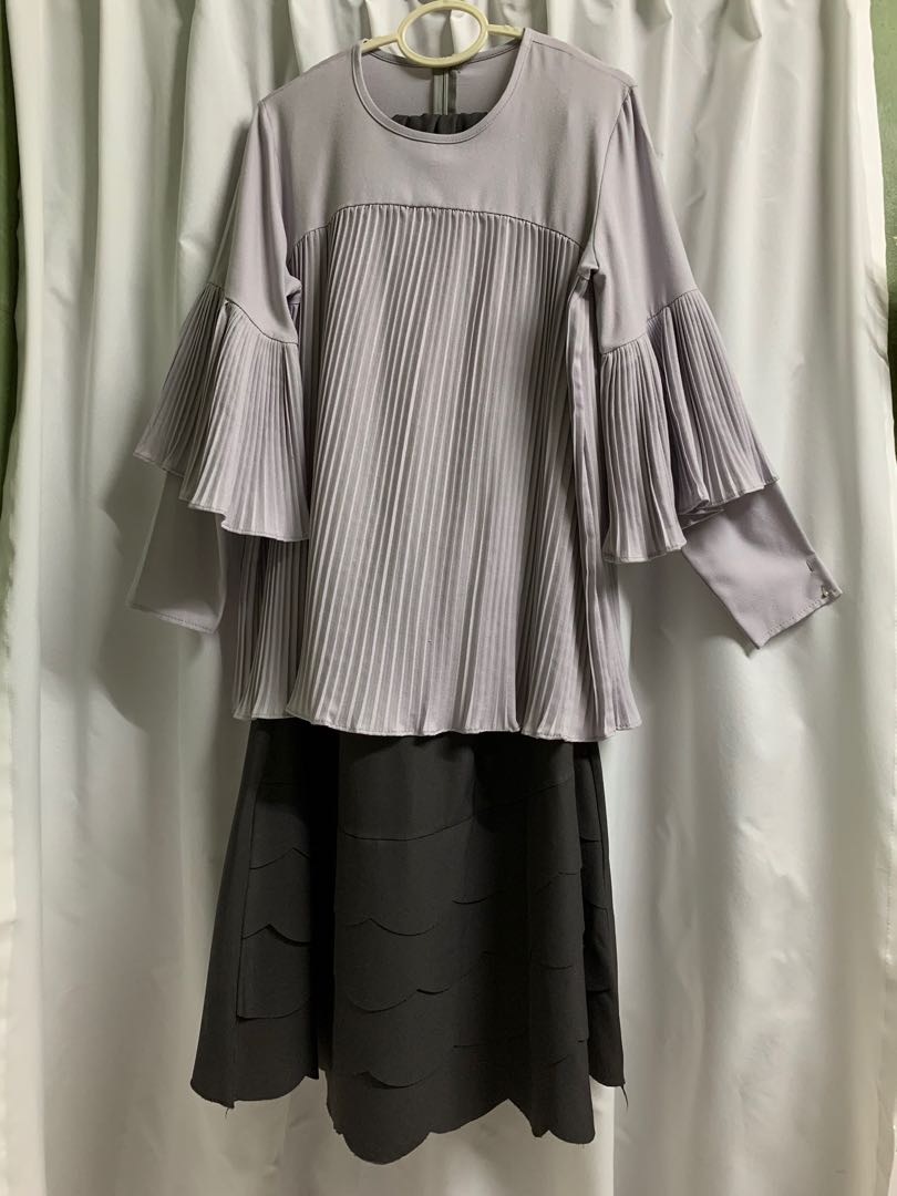 ( RAYA ) Paletted Saloma Set., Women's Fashion, Muslimah Fashion, Baju ...