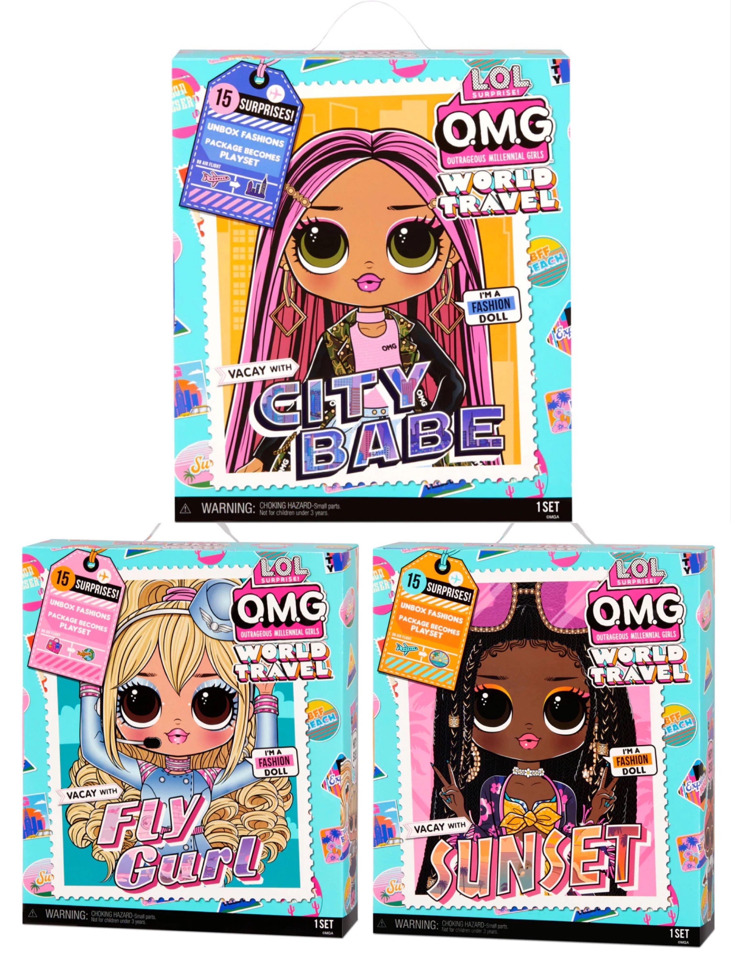 ‼️SALE‼️LOL Surprise OMG World Travel Sunset/Fly Gurl/City Babe Fashion ...