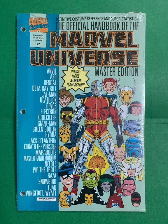 MARVEL COMICS: THE OFFICIAL HANDBOOK OF THE MARVEL UNIVERSE: MASTER ...