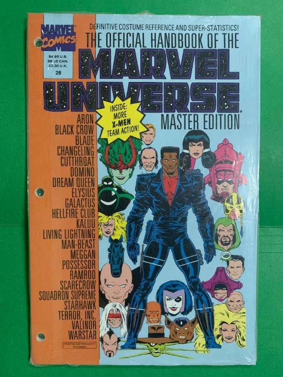 MARVEL COMICS: THE OFFICIAL HANDBOOK OF THE MARVEL UNIVERSE: MASTER ...