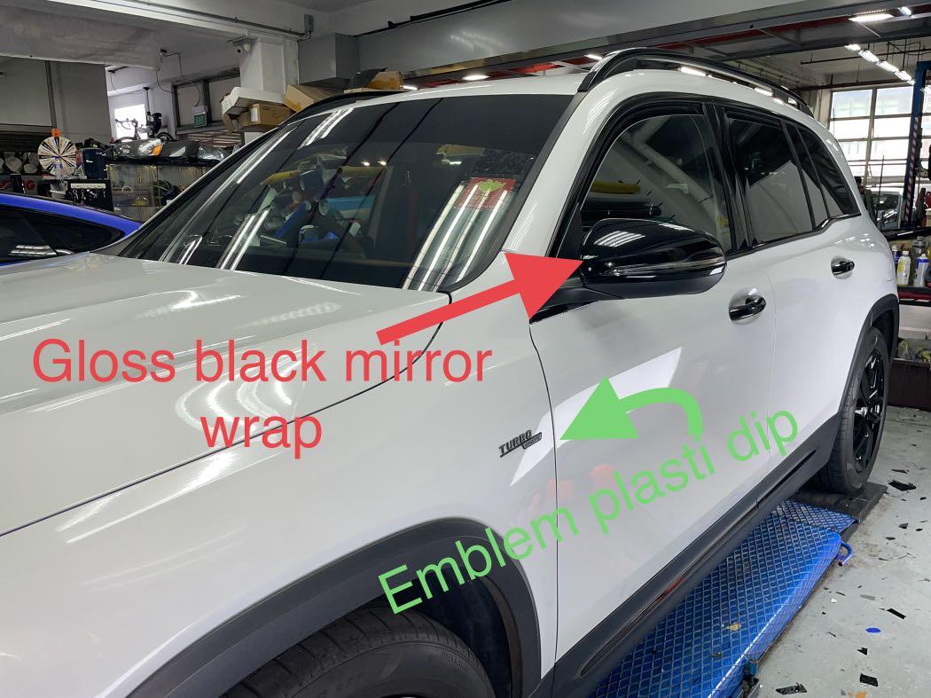 Mercedes GLB full dechrome, handles, spoiler, mirror wrap, Car ...