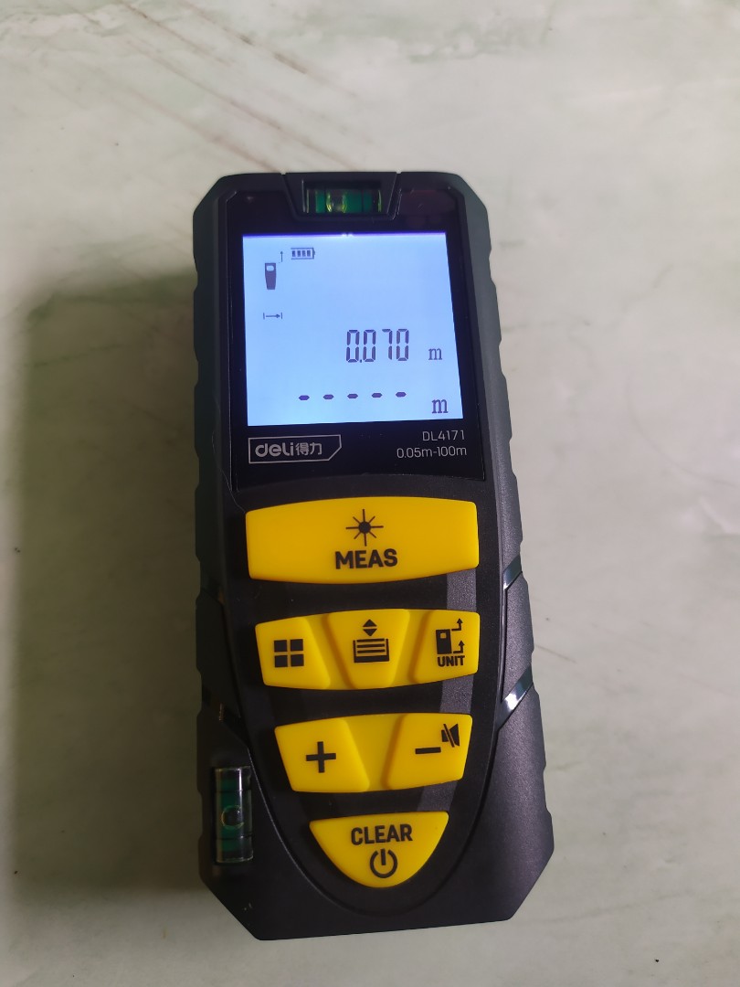 Meteran digital laser / laser distance measure 100M deli, Elektronik ...