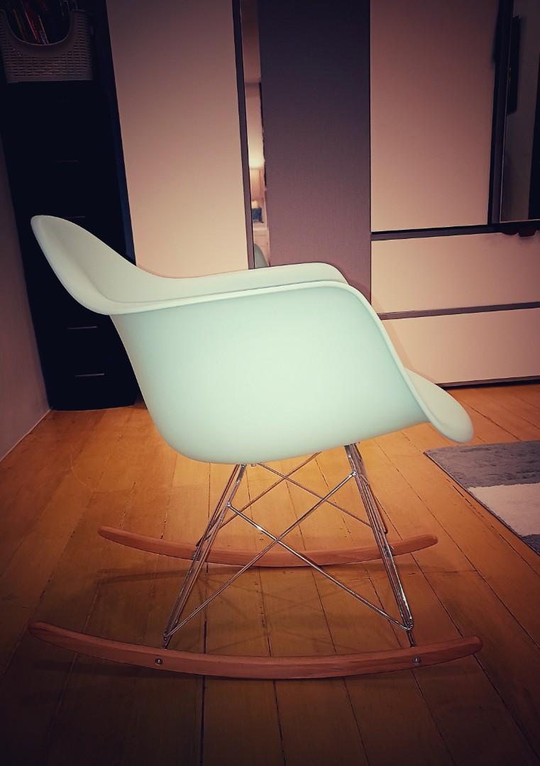 Minimalist Scandinavian Design Rocking Chair, Furniture & Home Living ...