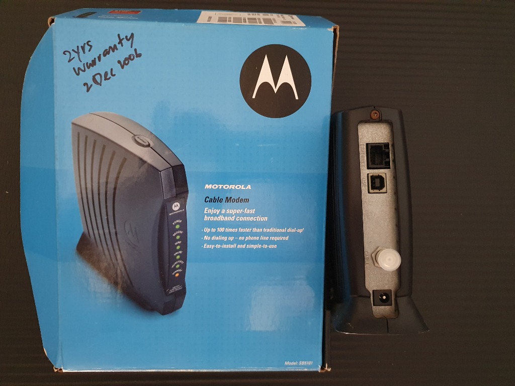 Motorolla Cable Modem (Used), Computers & Tech, Parts & Accessories ...