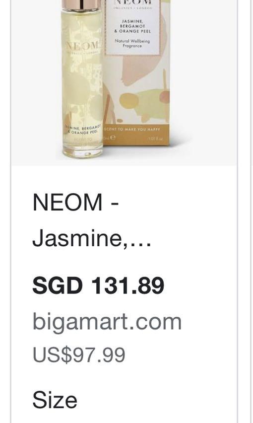 Neom natural wellbeing fragrance/perfume, Beauty & Personal Care ...
