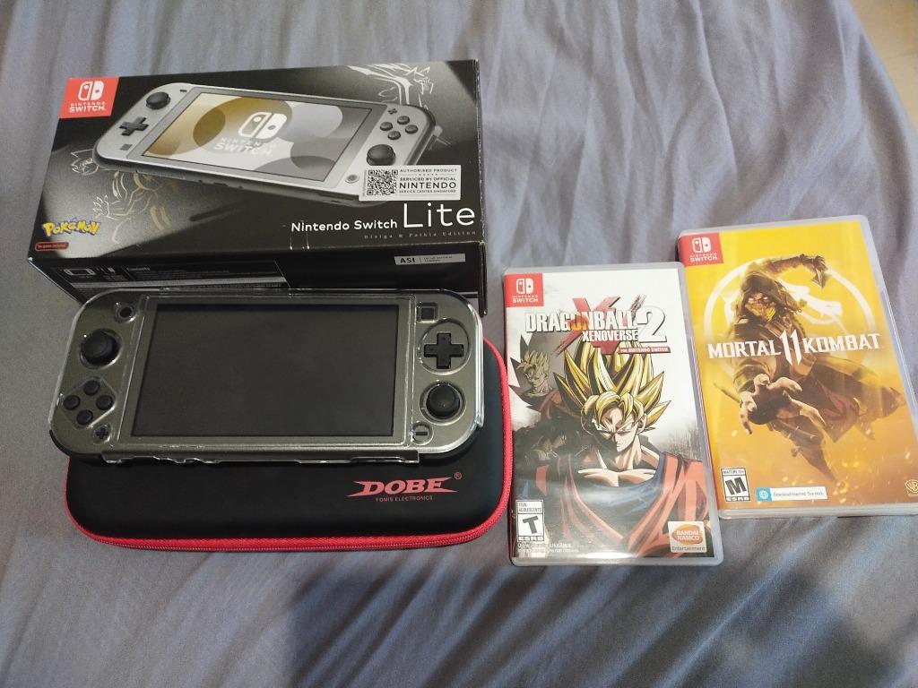 Nintendo switch lite dialga palkia edition complete set, Video Gaming ...