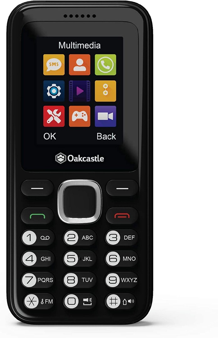 OAKCASTLE F100 Bluetooth Basic Mobile Phone | Rechargeable with 7-day ...