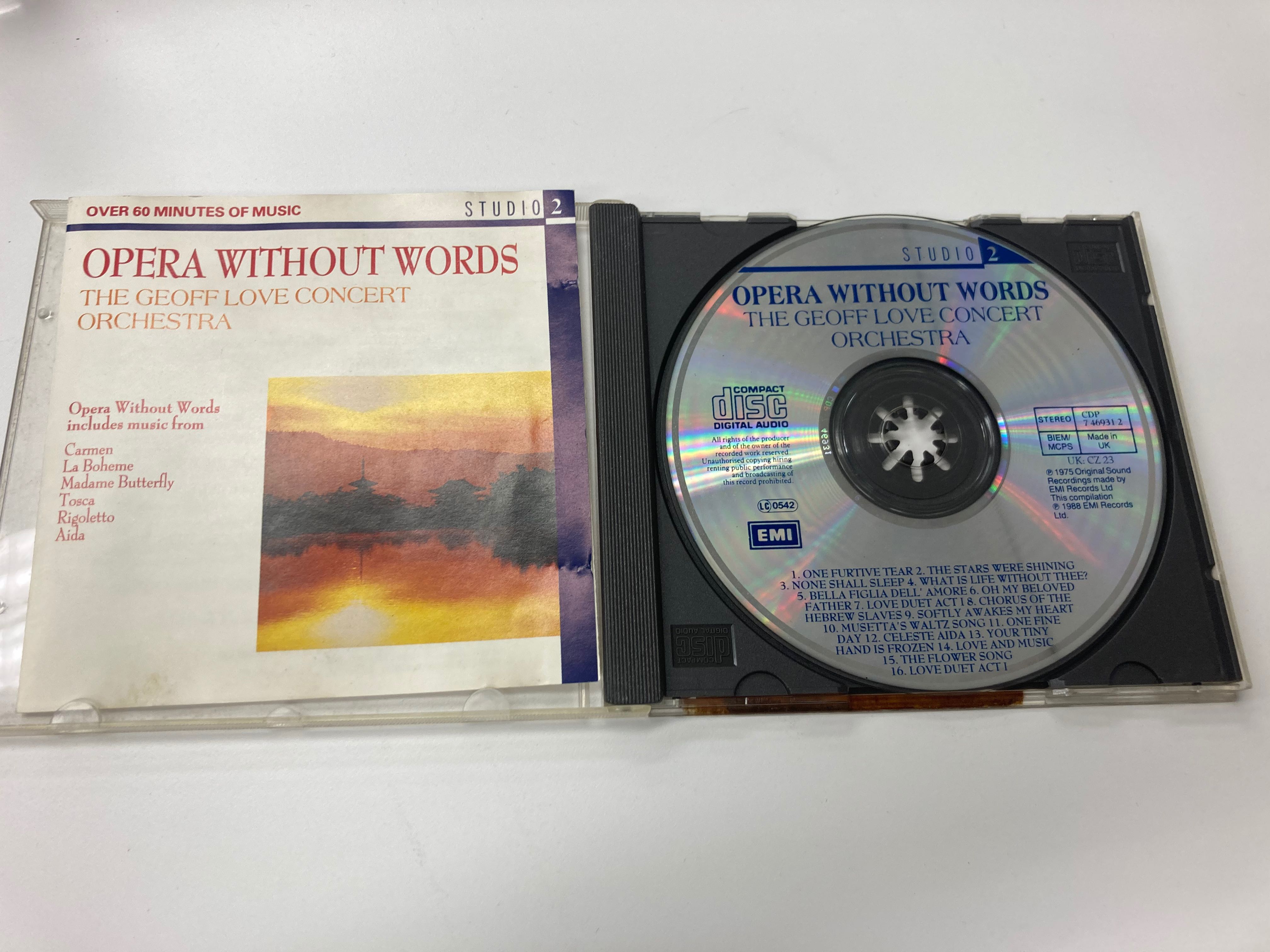 Opera Without Words - The Geoff Love Concert Orchestra CD 古典音樂, 興趣及遊戲 ...