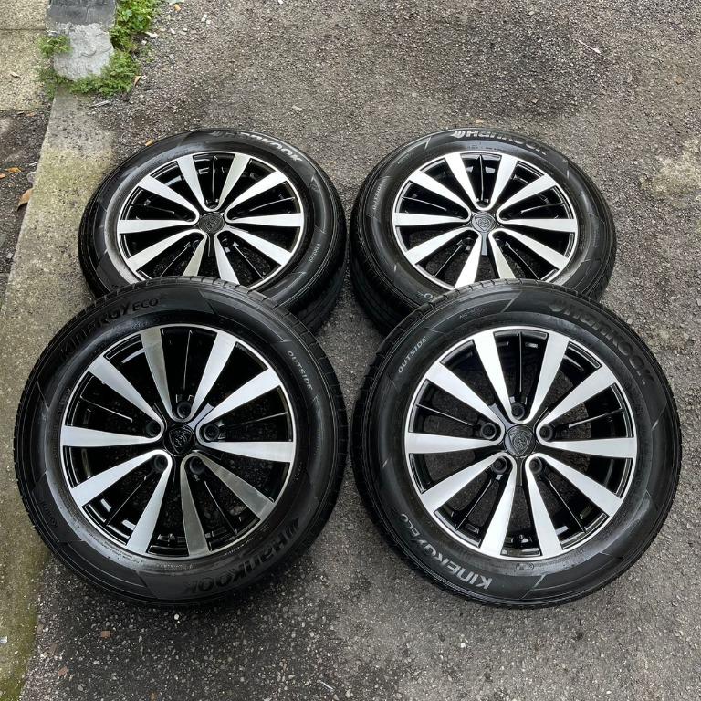 Original 16 inch sport rim Exora tyre 80%, Auto Accessories on Carousell