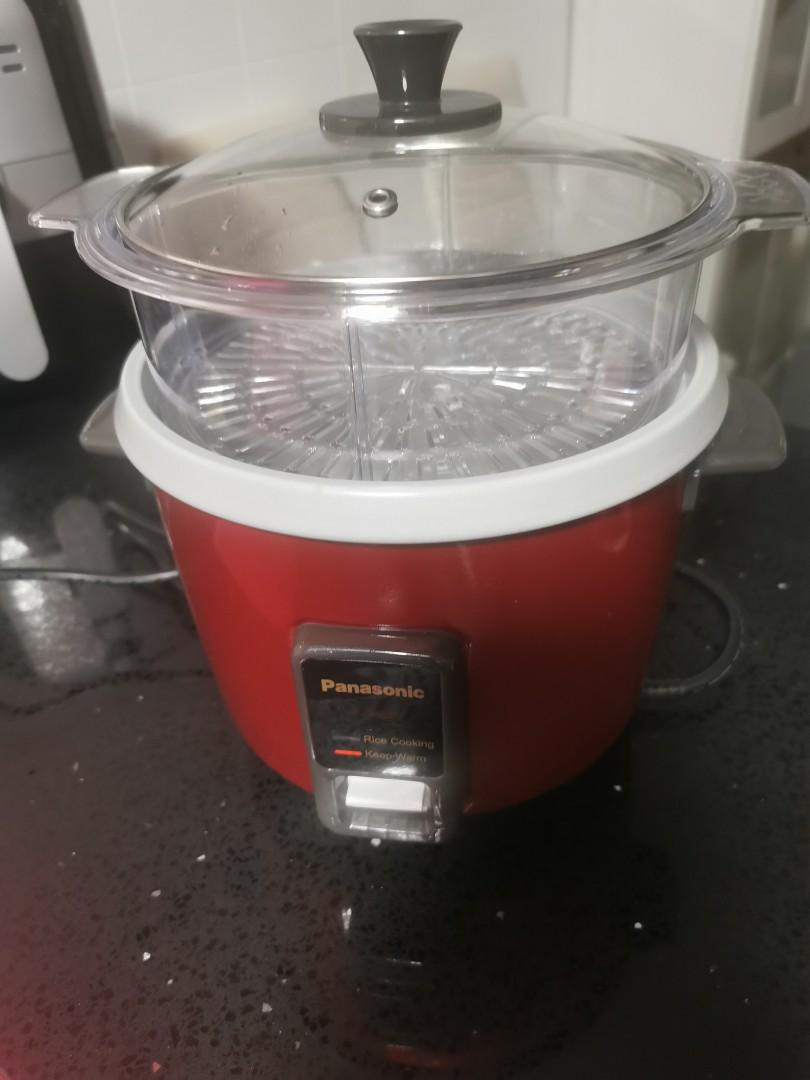Panasonic 1l rice cooker (halal used), TV & Home Appliances, Kitchen ...
