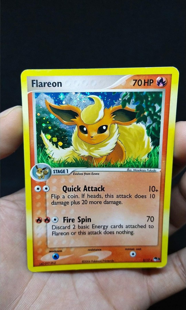 Pokemon Card - FLAREON #2 - HOLO (POP SERIES 3) YEAR 2006, Hobbies ...