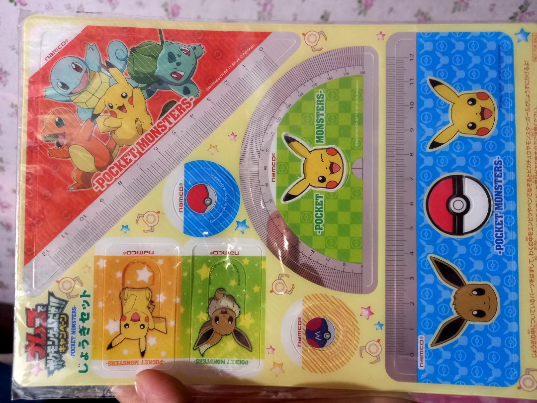 Pokemon Thin Plastic Ruler Set, Hobbies & Toys, Stationary & Craft ...