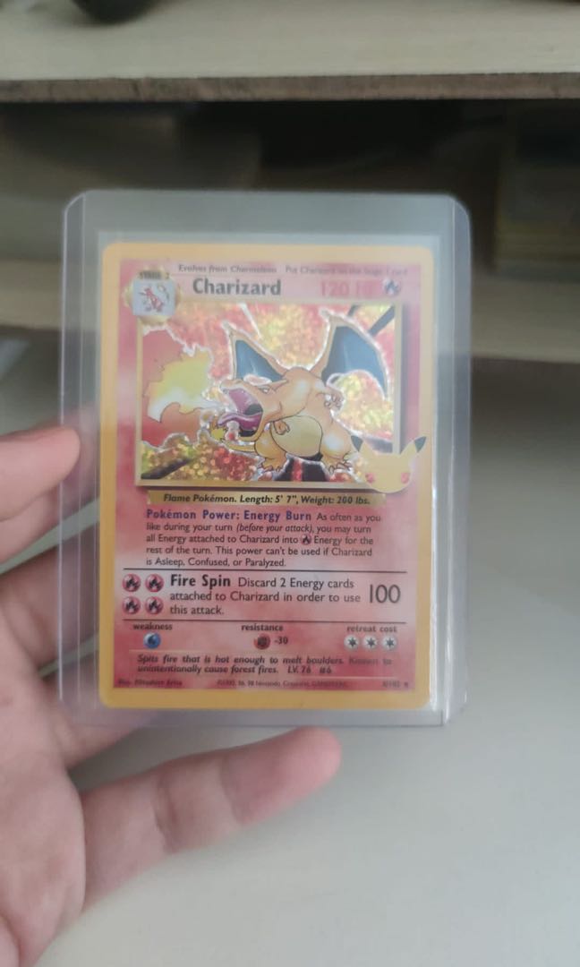 Pokemon Card Charizard 25th anniversary English Version , Hobbies ...