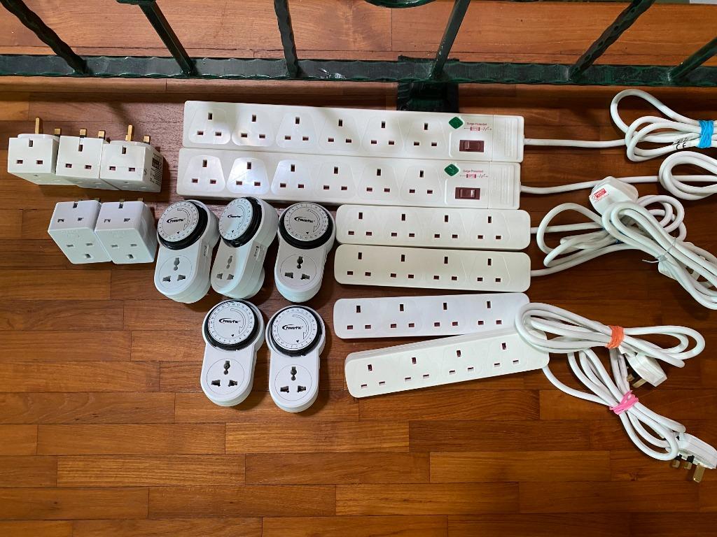Power strip / power bar / timer assortment, TV & Home Appliances ...
