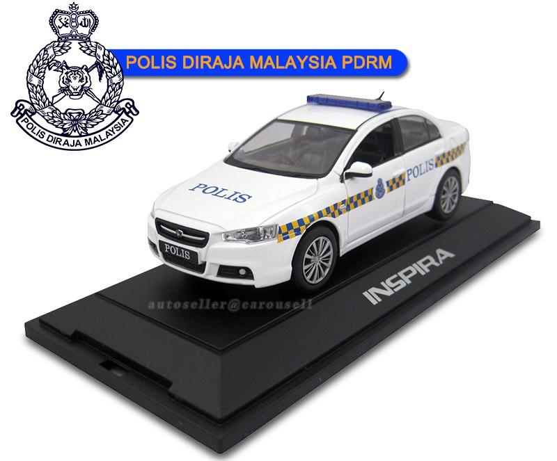 Proton Inspira polis diraja malaysia ( PDRM ) diecast car, Hobbies ...