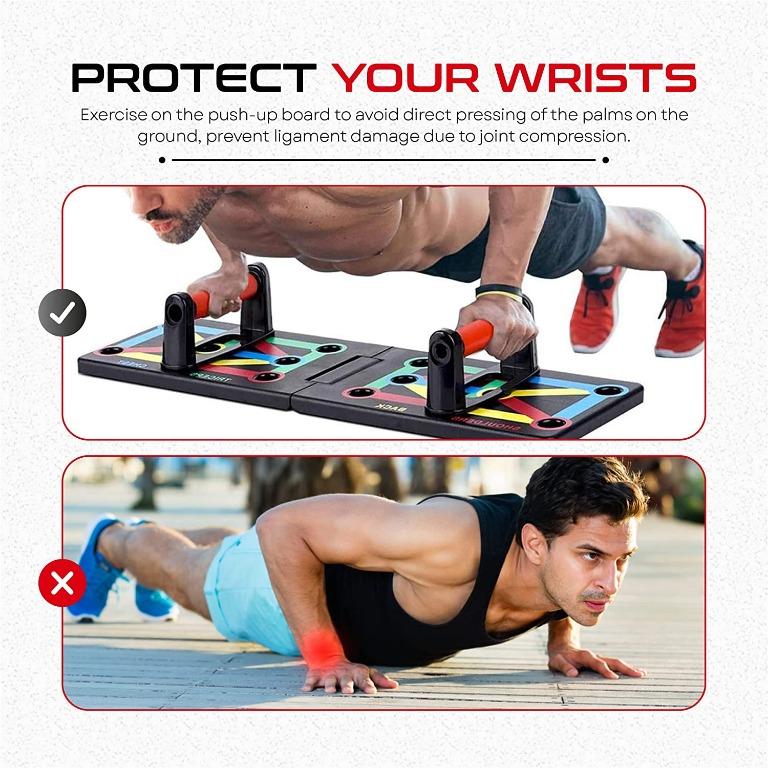 Push-up Boards 12 in 1 push up board system, Foldable portable push-up ...