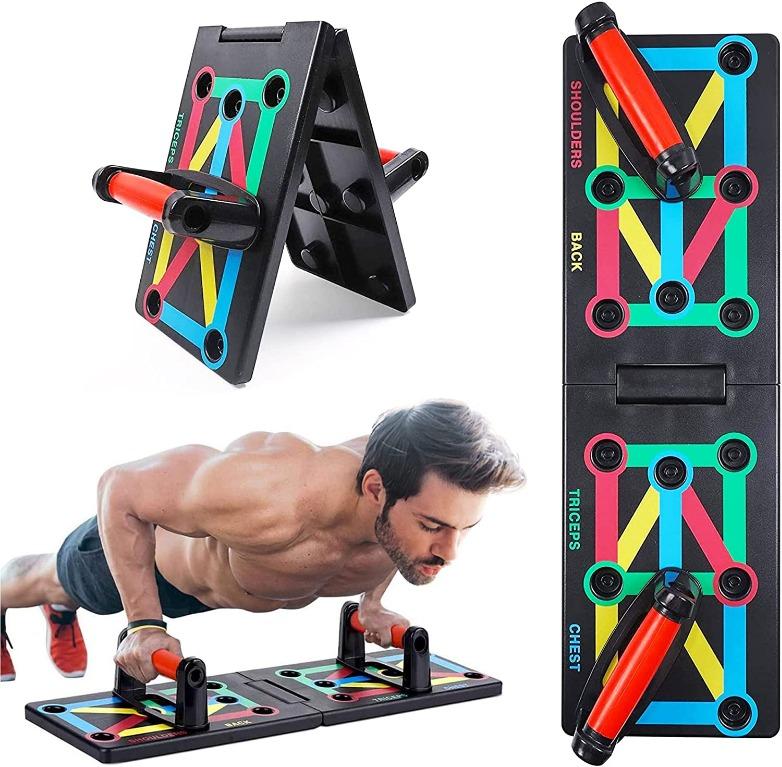 Push-up Boards 12 in 1 push up board system, Foldable portable push-up ...