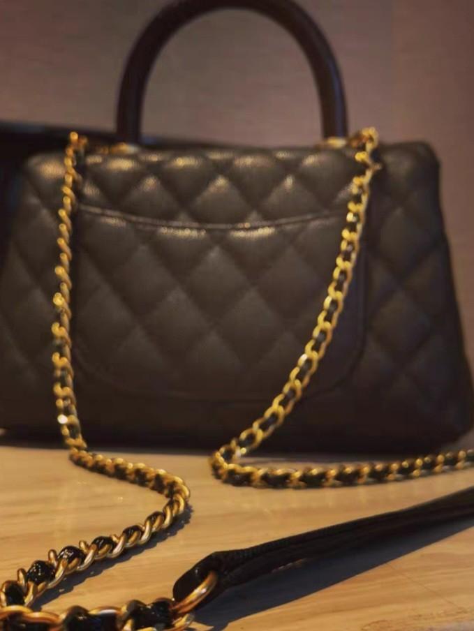 Replacement Leather Chain Strap for Chanel Coco Handle, Luxury, Bags ...