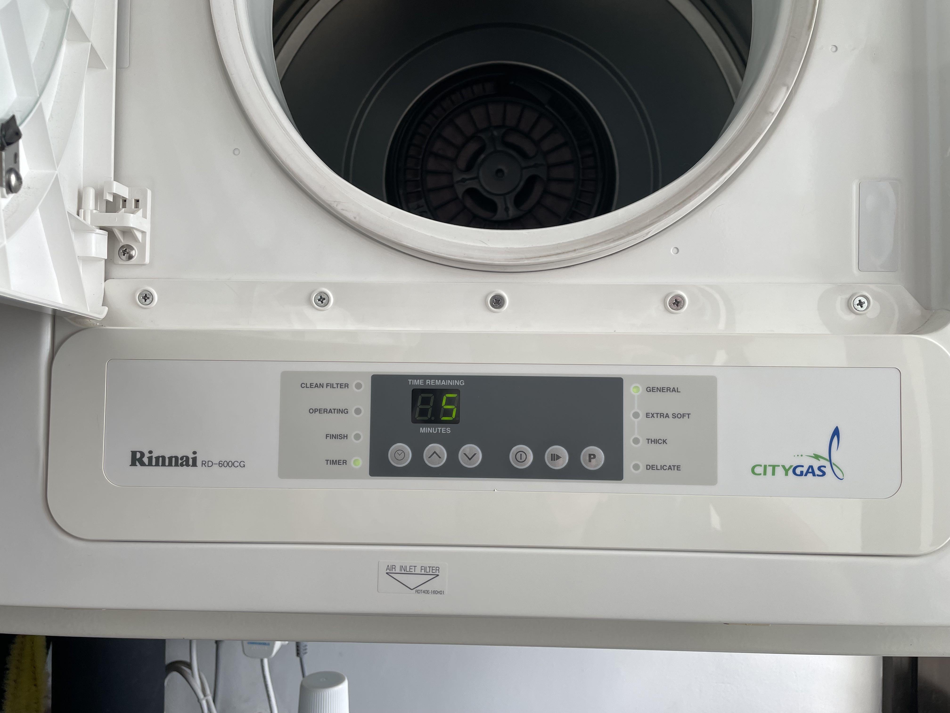 Rinnai Gas Tumble Dryer RD-600CG, TV & Home Appliances, Washing ...