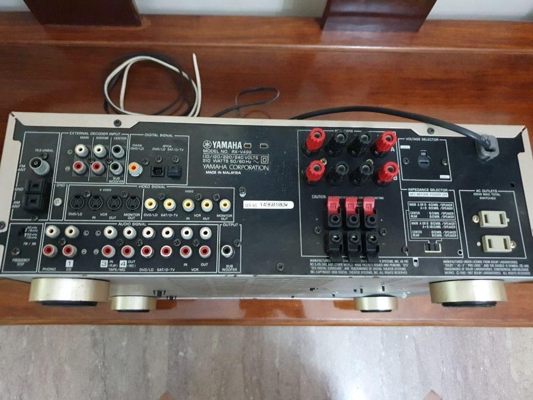 RX-V496 Yamaha Natural Sound AV Receiver, TV & Home Appliances, TV ...
