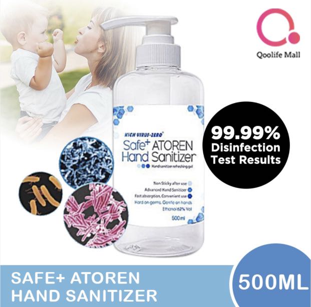 Safe+ ATOREN Hand Sanitizer, Beauty & Personal Care, Sanitisers ...