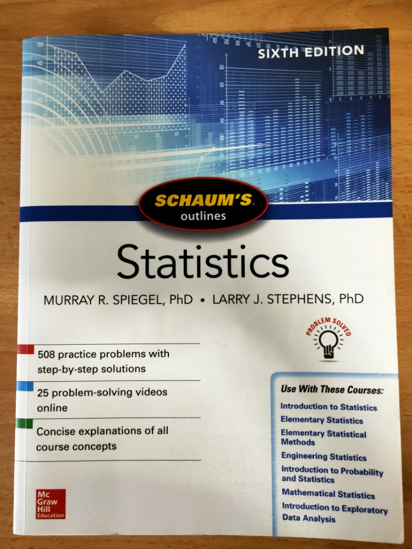 Schaum's outlines statistics by Spiegel and Stephens, Hobbies & Toys ...