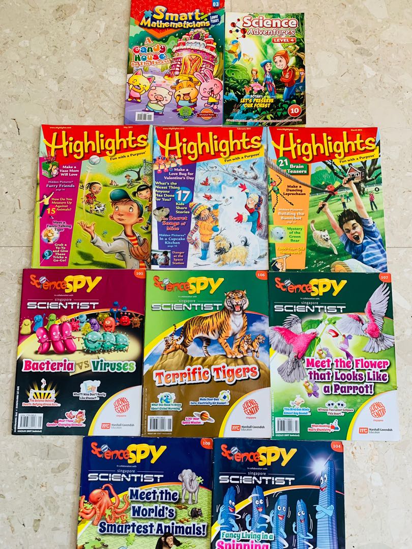 Science Spy and Highlights magazines, Hobbies & Toys, Books & Magazines ...