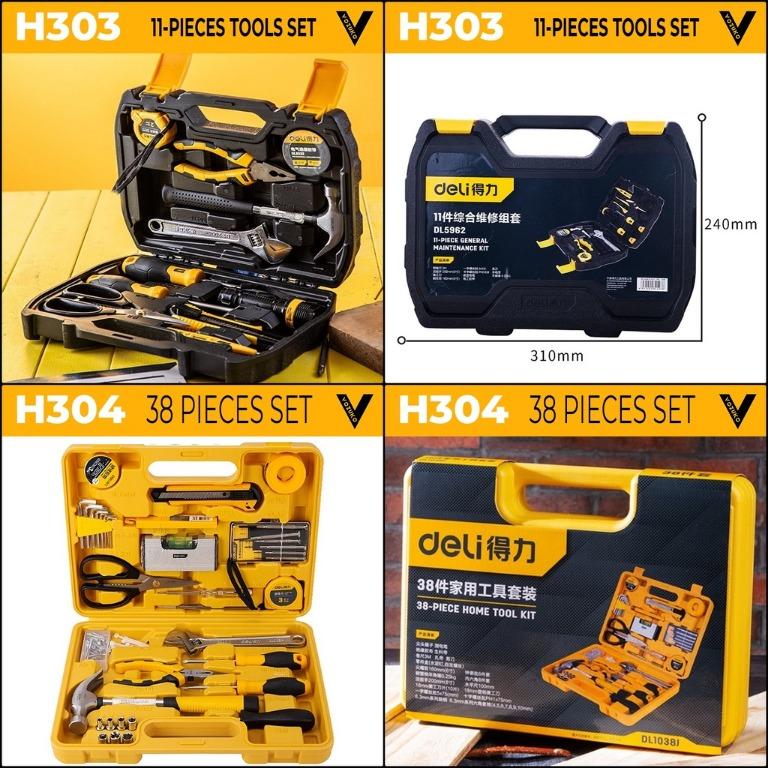 [SG SELLER] Deli Power Tool Set Rechargeable Cordless Hammer Impact ...