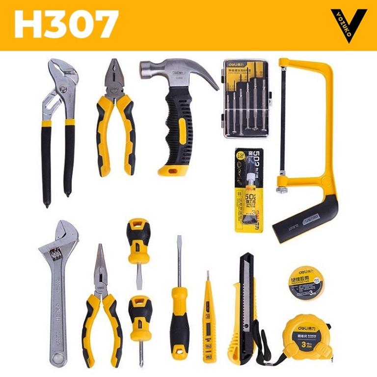 [SG SELLER] Deli Power Tool Set Rechargeable Cordless Hammer Impact ...